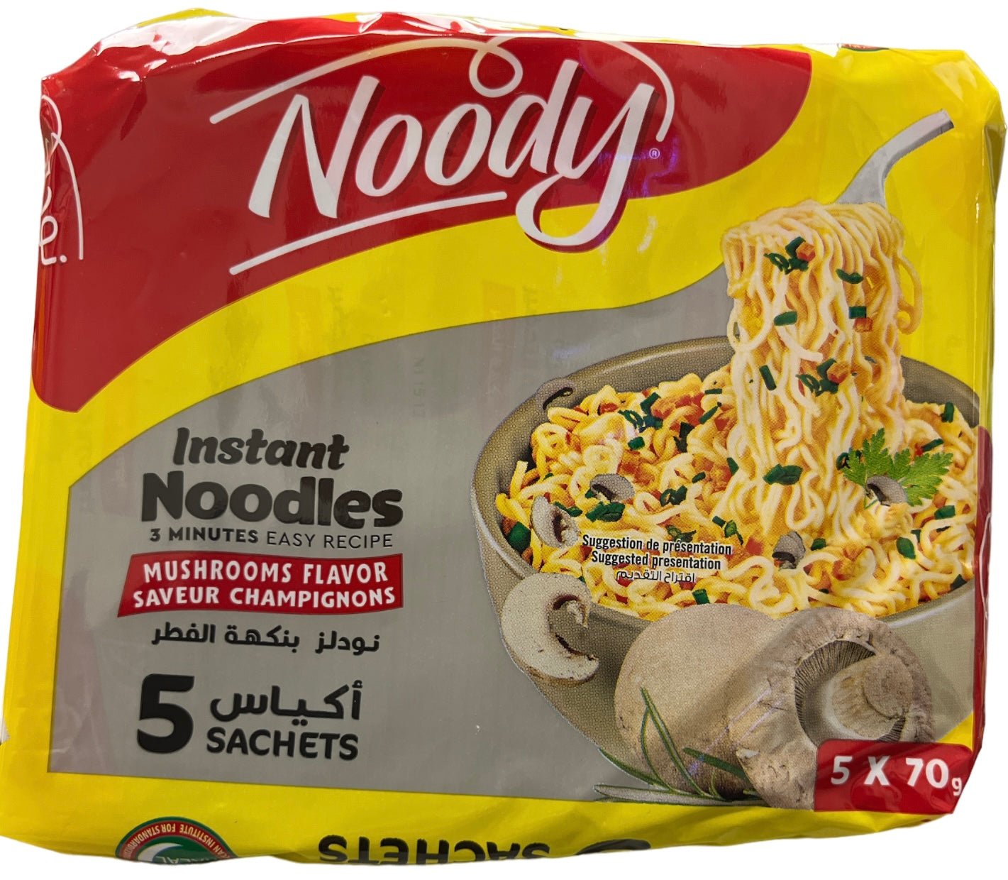 Noody Halal Instant Noodles Mashrooms 5x70g – HANOUTY Marketplace
